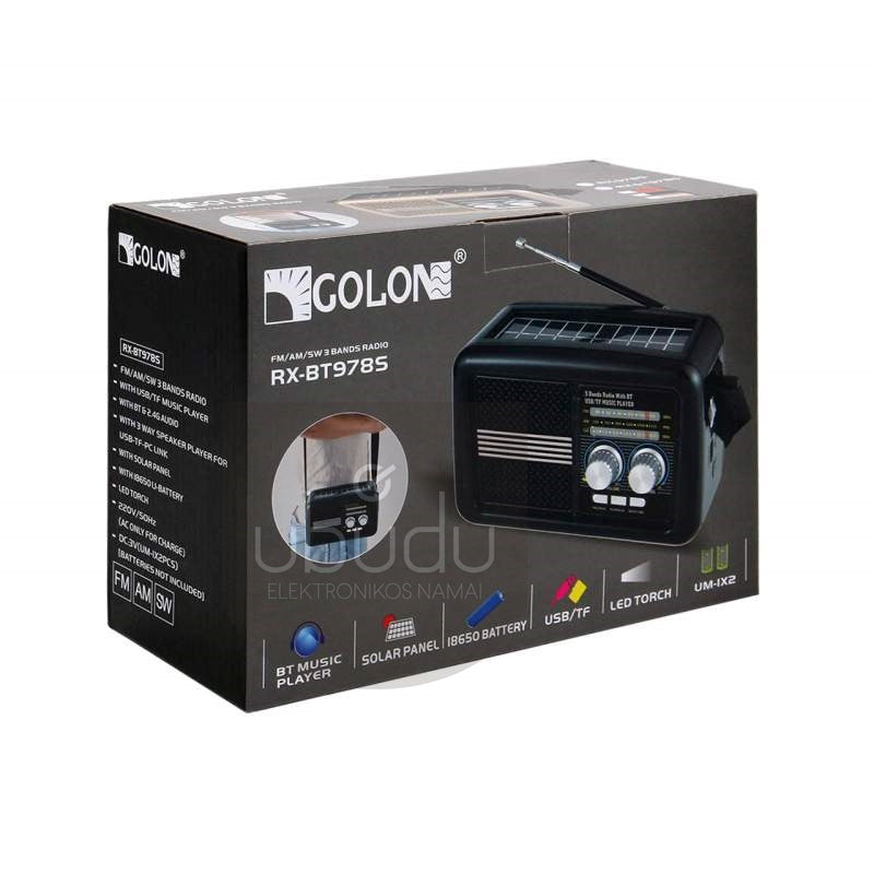 Radijo imtuvas Golon RX-BT978S – ubudu